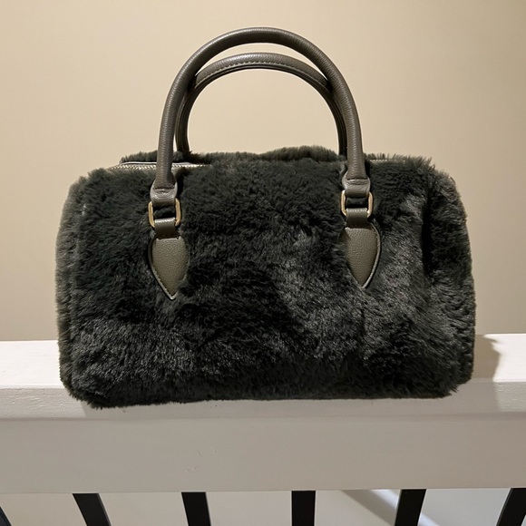 rachel ro | Bags | Furry Green Rachel Ro Purse | Poshmark